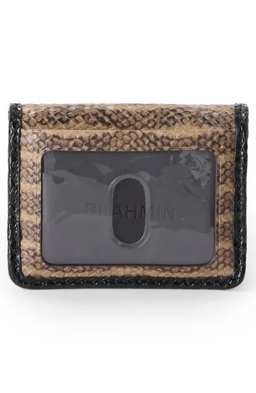 Brahmin Clementine Croc Embossed Leather Wallet