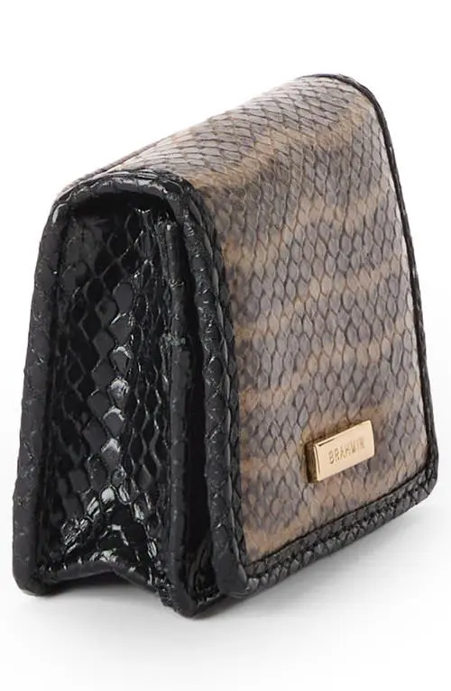 Brahmin Clementine Croc Embossed Leather Wallet