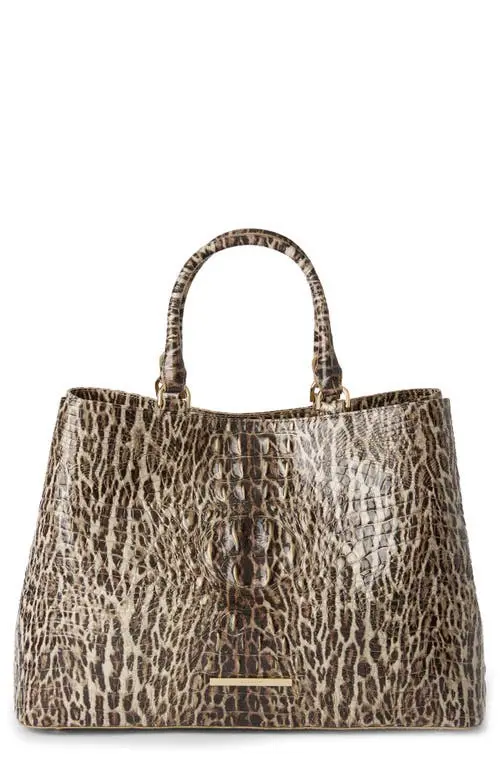 Brahmin Denise Croc Embossed Leather Tote