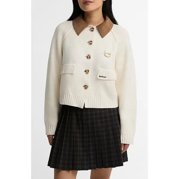 Barbour Alverstone Cardigan - Ecru