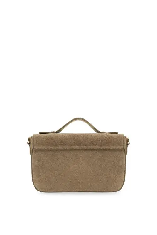 APATCHY LONDON The Flora Top Handle Suede Bag