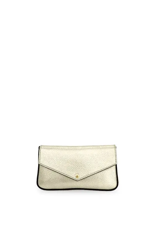 APATCHY LONDON The Munro Leather Shoulder Bag - Gold