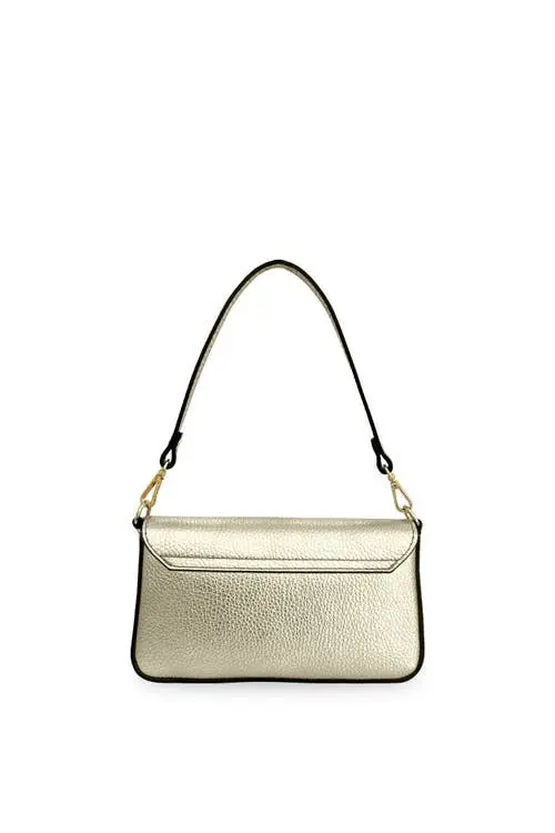 APATCHY LONDON The Munro Leather Shoulder Bag - Gold