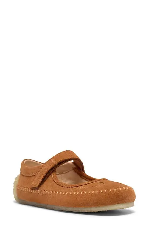 Clarks Tor Low Bar Mary Jane Flat - Ginger Suede