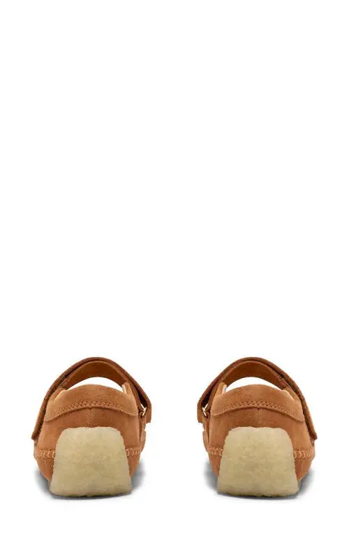 Clarks Tor Low Bar Mary Jane Flat - Ginger Suede