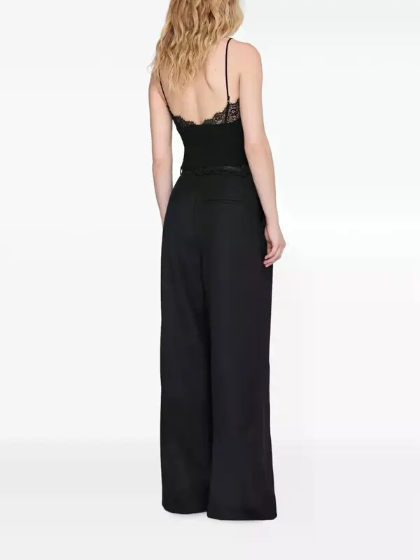 ANINE BING Tina Lace-trim Tank Top