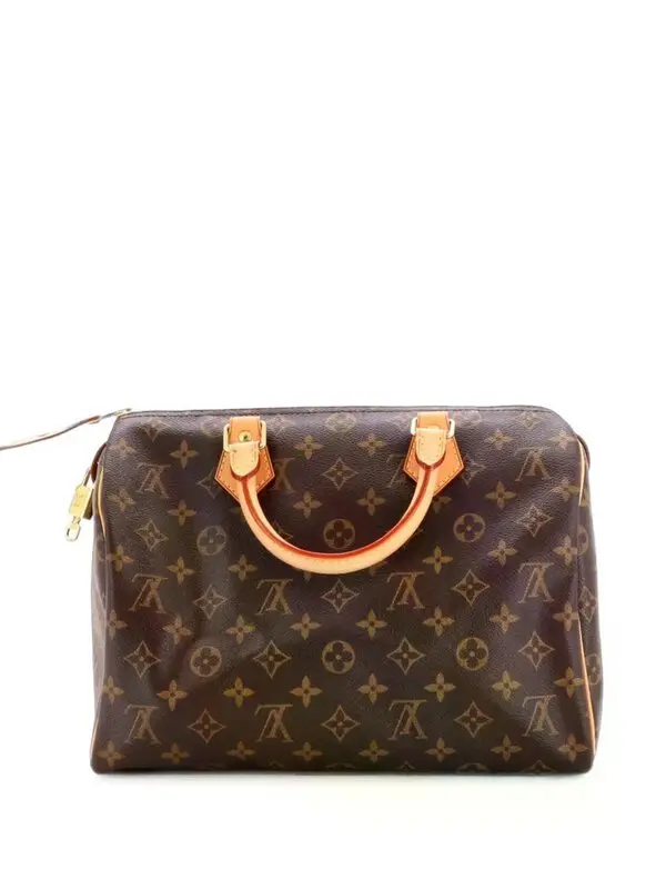 LOUIS VUITTON Speedy Handbag Monogram Canvas 30 Satchel