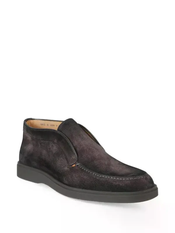 Santoni Dragon Calf Suede Desert Boots