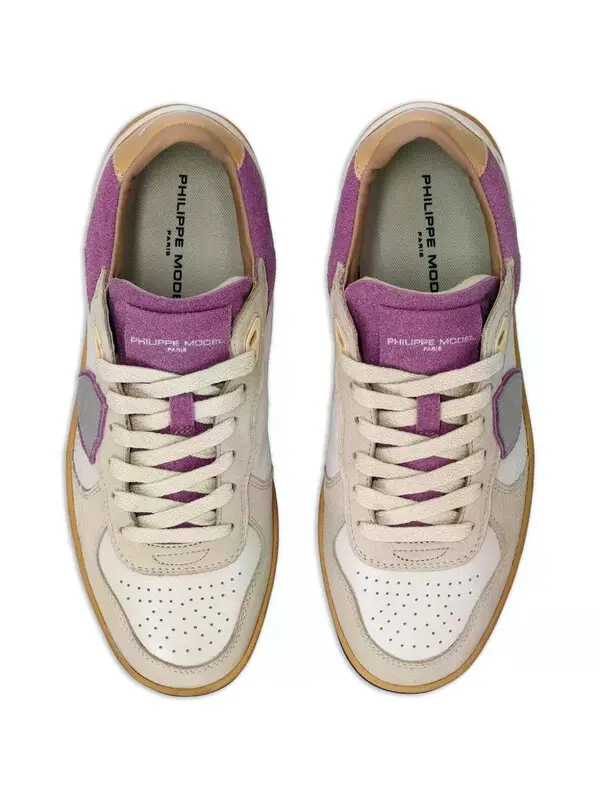 Philippe Model Leather Low-top Sneakers - Neutrals