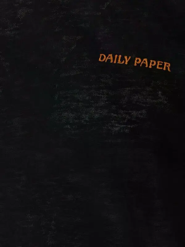 DAILY PAPER Slub-texture Logo-embroidered T-shirt