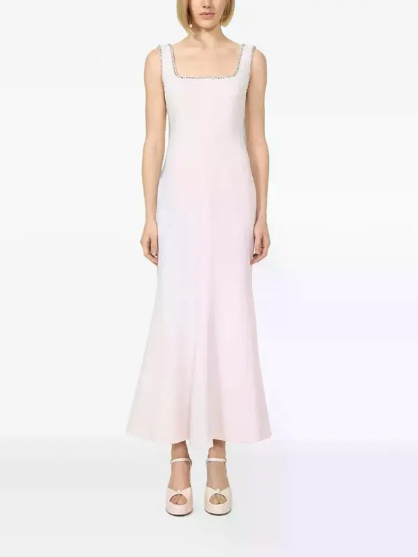 Costarellos Felina Crystal-embellished Crepe Midi Dress - Pink