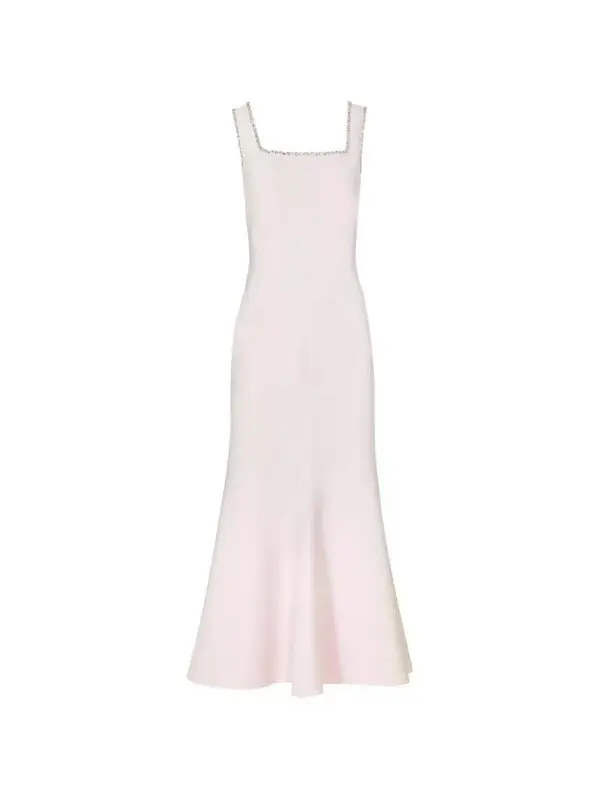 Costarellos Felina Crystal-embellished Crepe Midi Dress - Pink