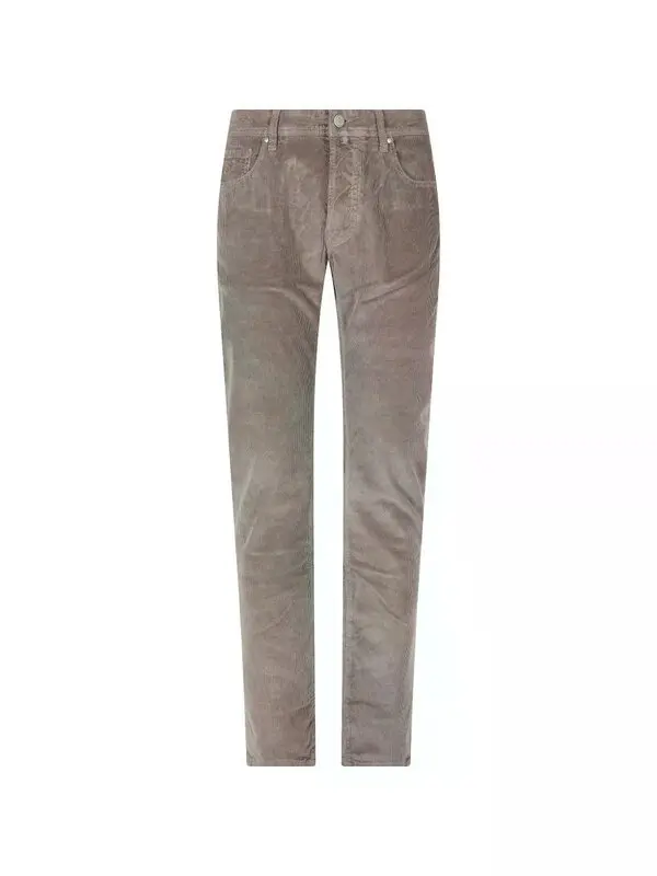 Jacob Cohen Bard Corduroy-effect Straight-leg Cotton Trousers