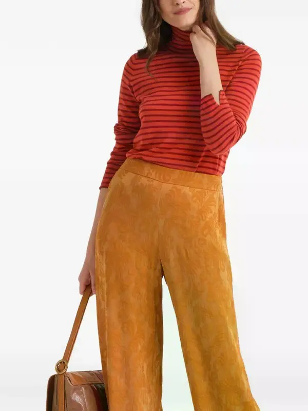 Malìparmi Soft Touch Striped Roll-neck Sweater