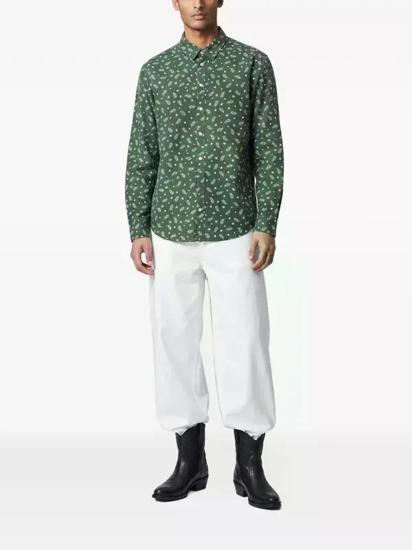 MSGM 2015 Paisley-pattern Star-print Shirt