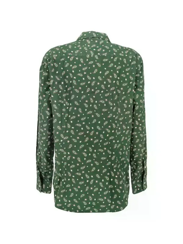 MSGM 2015 Paisley-pattern Star-print Shirt