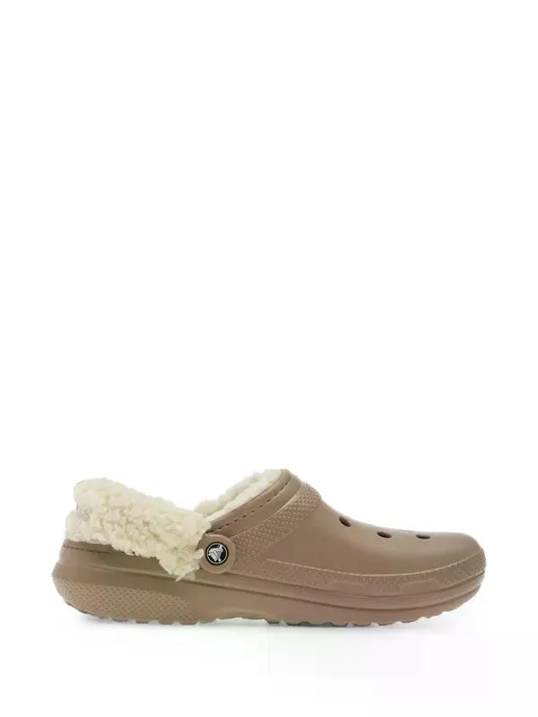 CROCS Classic Fleece-lined Clogs - Neutrals