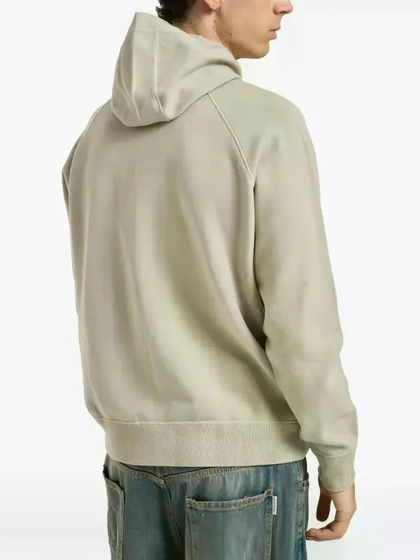 Stone Island Compass-patch Zip-fastening Hoodie