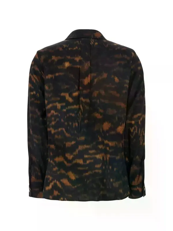 Momoni Abstract-print Silk-blend Shirt