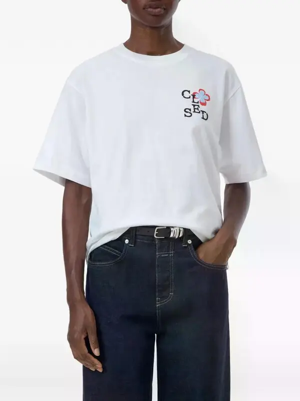 Closed Embroidered Logo-patch T-shirt