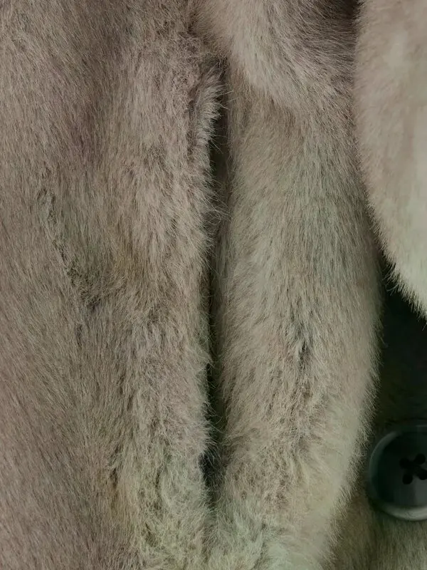 GIOVANNI PARIS Alizee Faux-fur Hooded Poncho