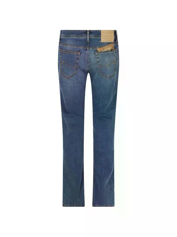 Jacob Cohen Faded Straight-leg Jeans