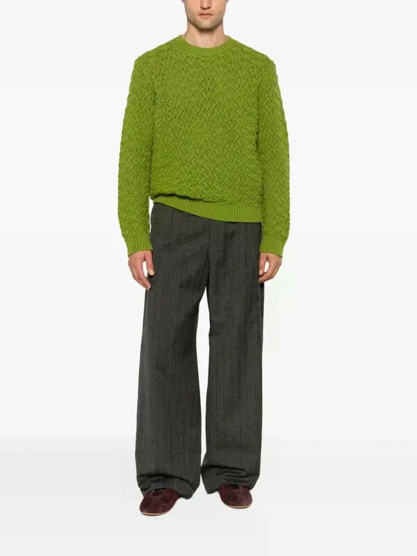 Emporio Armani Pinstripe-pattern Pleated Trousers