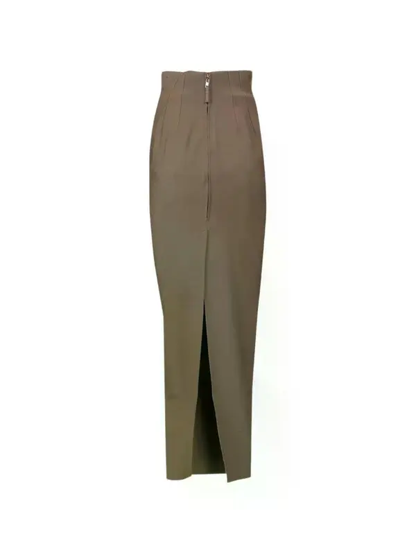 Rick Owens High-waisted Rear-slit Skirt