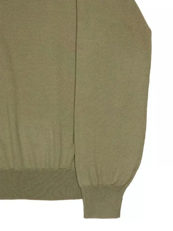 Brunello Cucinelli Crew-neck Ribbed-trim Sweater - Green