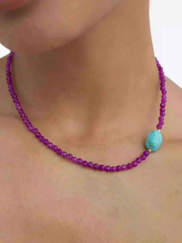 OTTOMAN HANDS Felice Beaded Jade Necklace