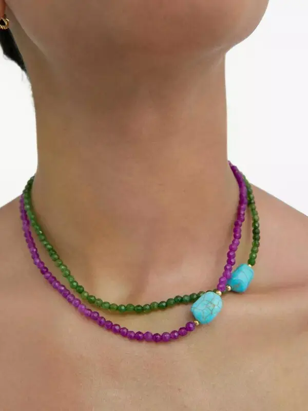 OTTOMAN HANDS Felice Beaded Jade Necklace