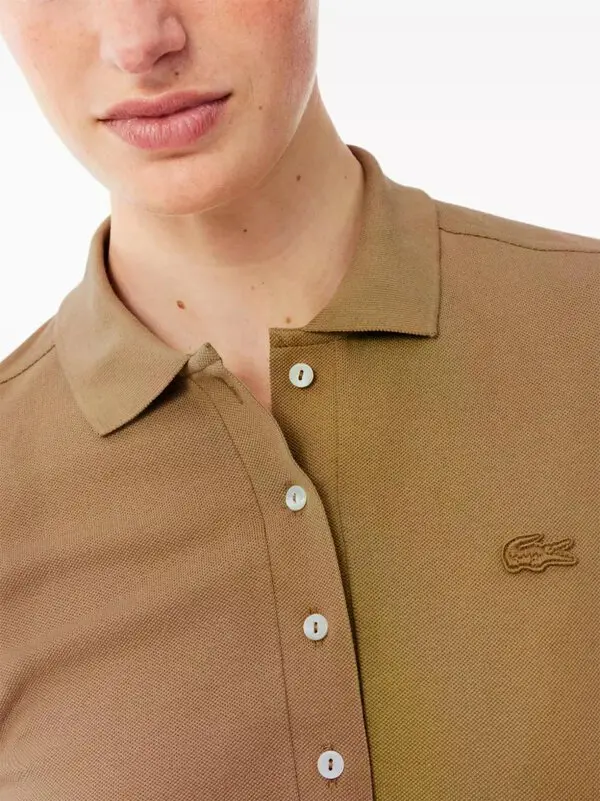 Lacoste Logo-patch Short-sleeve Polo Shirt - Brown