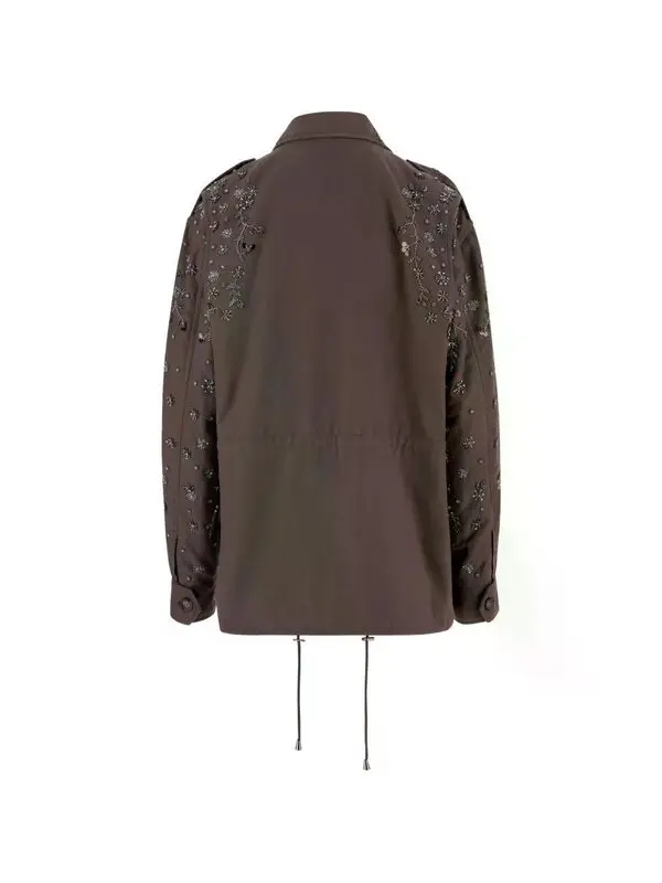 NOVELLE Embroidered-appliqué Cotton Jacket