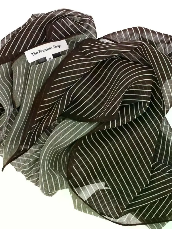 THE FRANKIE SHOP Marais Striped Scarf - Brown