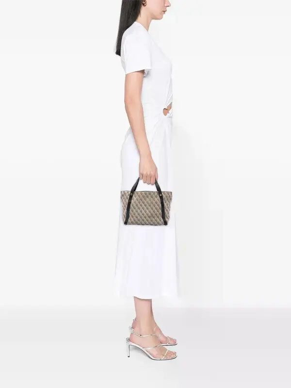 Bottega Veneta 2007-2011 Bv Monogram Jacquard Tote Shoulder Bag