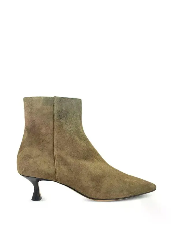 MARA BINI Pointed-toe Suede Boots - Neutrals