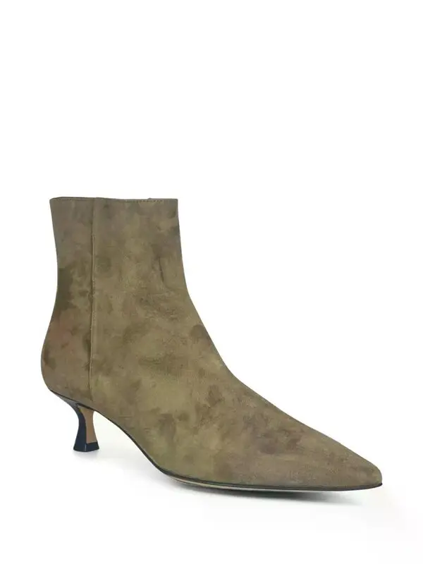 MARA BINI Pointed-toe Suede Boots - Neutrals