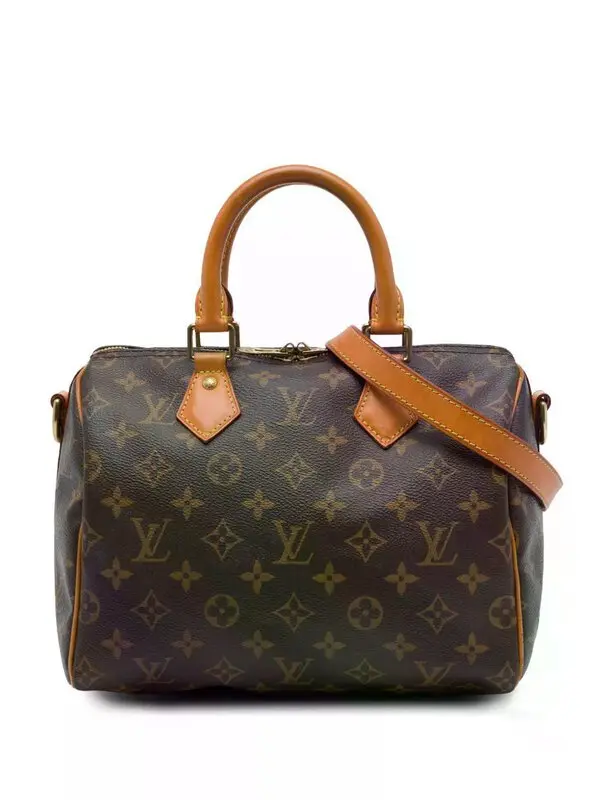 LOUIS VUITTON 2015 Monogram Speedy Bandouliere 25 Satchel