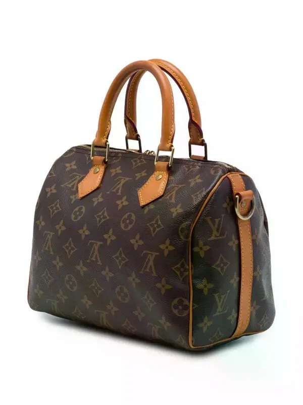 LOUIS VUITTON 2015 Monogram Speedy Bandouliere 25 Satchel