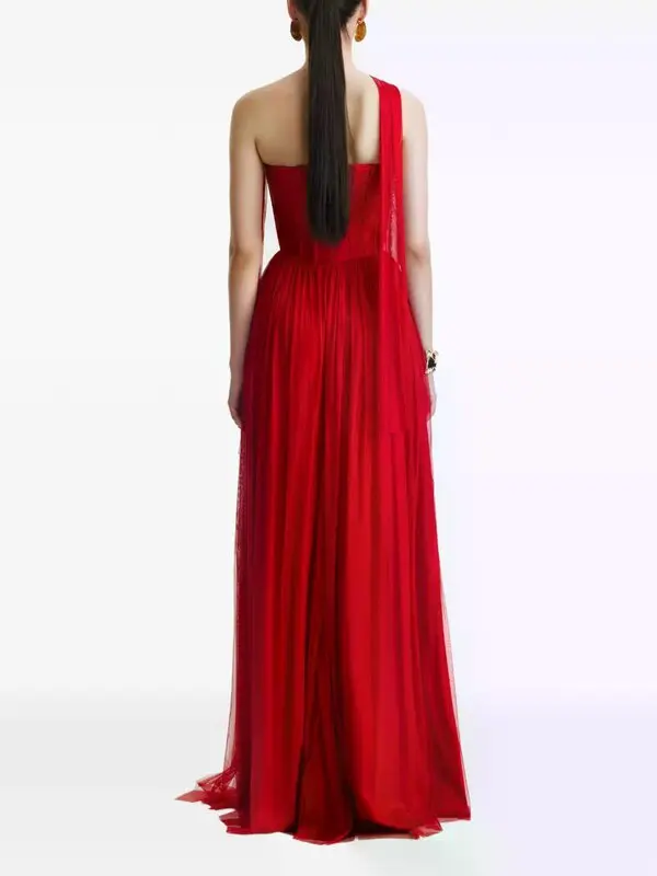 BENEDETTO Scarf-detail Corset Maxi Dress