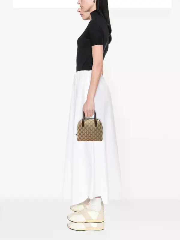 Gucci 2000-2015 Mini Gg Canvas Balthus Tofu Bag Handbag - Neutrals