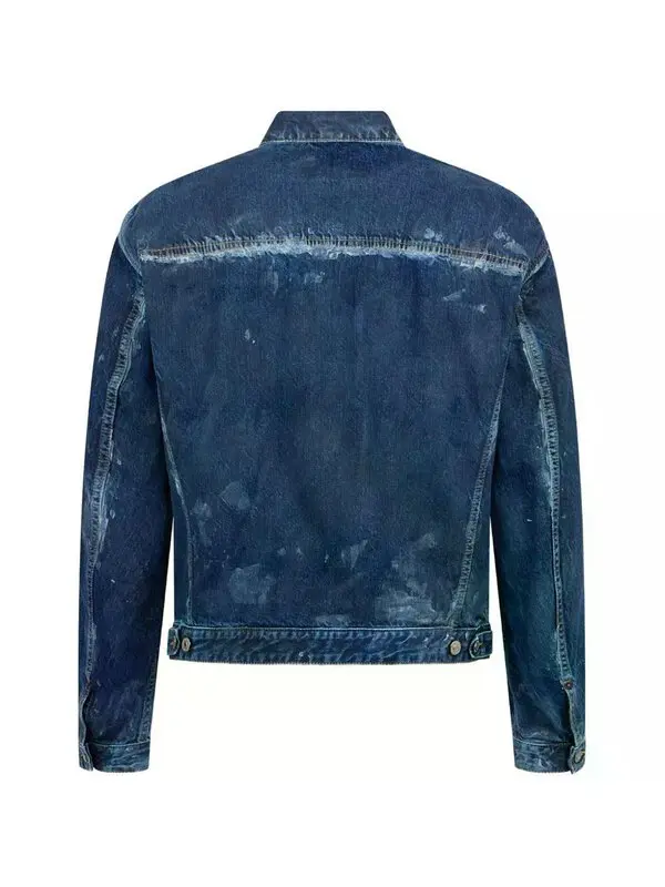 Dsquared2 Distressed Oversized Denim Jacket