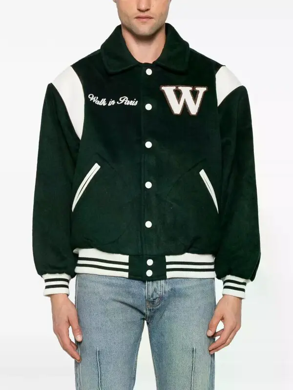 WALK IN PARIS Logo-patch Panelled Jacket