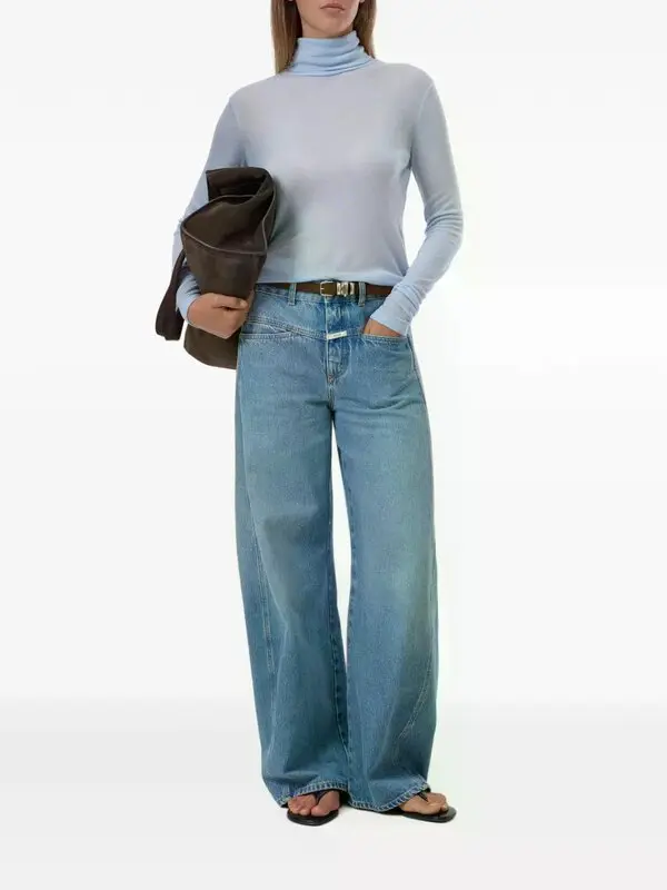 Closed Roll-neck Long-sleeve T-shirt