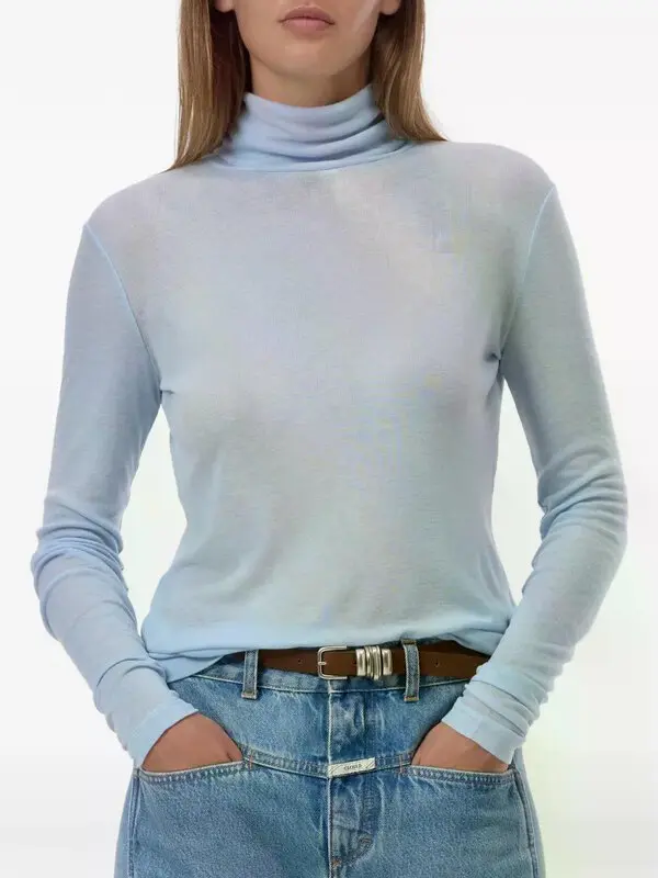 Closed Roll-neck Long-sleeve T-shirt