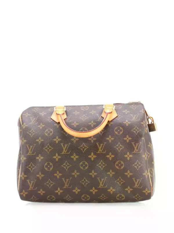 LOUIS VUITTON Speedy Handbag Monogram Canvas 30 Satchel