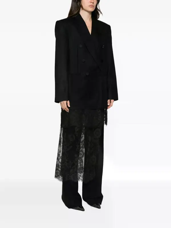 Zimmermann Lace-trim Double-breasted Blazer