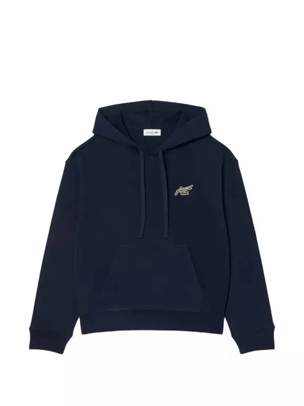 Lacoste Logo-patch Drawstring Hoodie