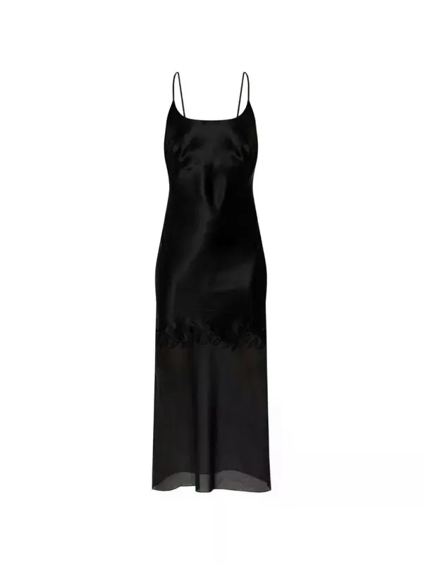 BY MALENE BIRGER Camilla Embroidered-leaf Maxi Dress - Black