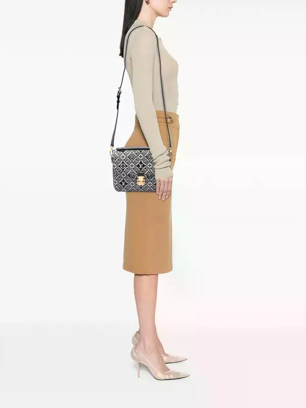 LOUIS VUITTON 2020 Monogram Jacquard Since 1854 Pochette Metis Satchel